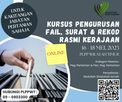KURSUS PENGURUSAN FAIL,SURAT&REKOD RASMI KERAJAAN. – MyLink
